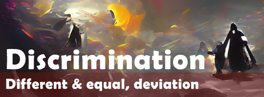 Discrimination: deviating from the norm, equality, judging and ...